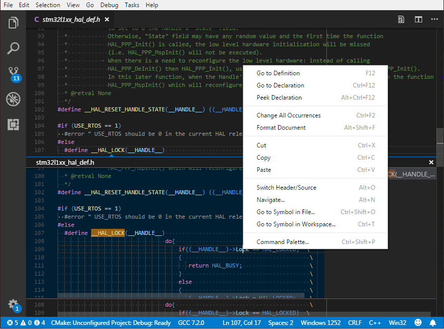 "Peek Declaration" doesn't work from the "Peek" popup · Issue #48155 · microsoft/vscode · GitHub