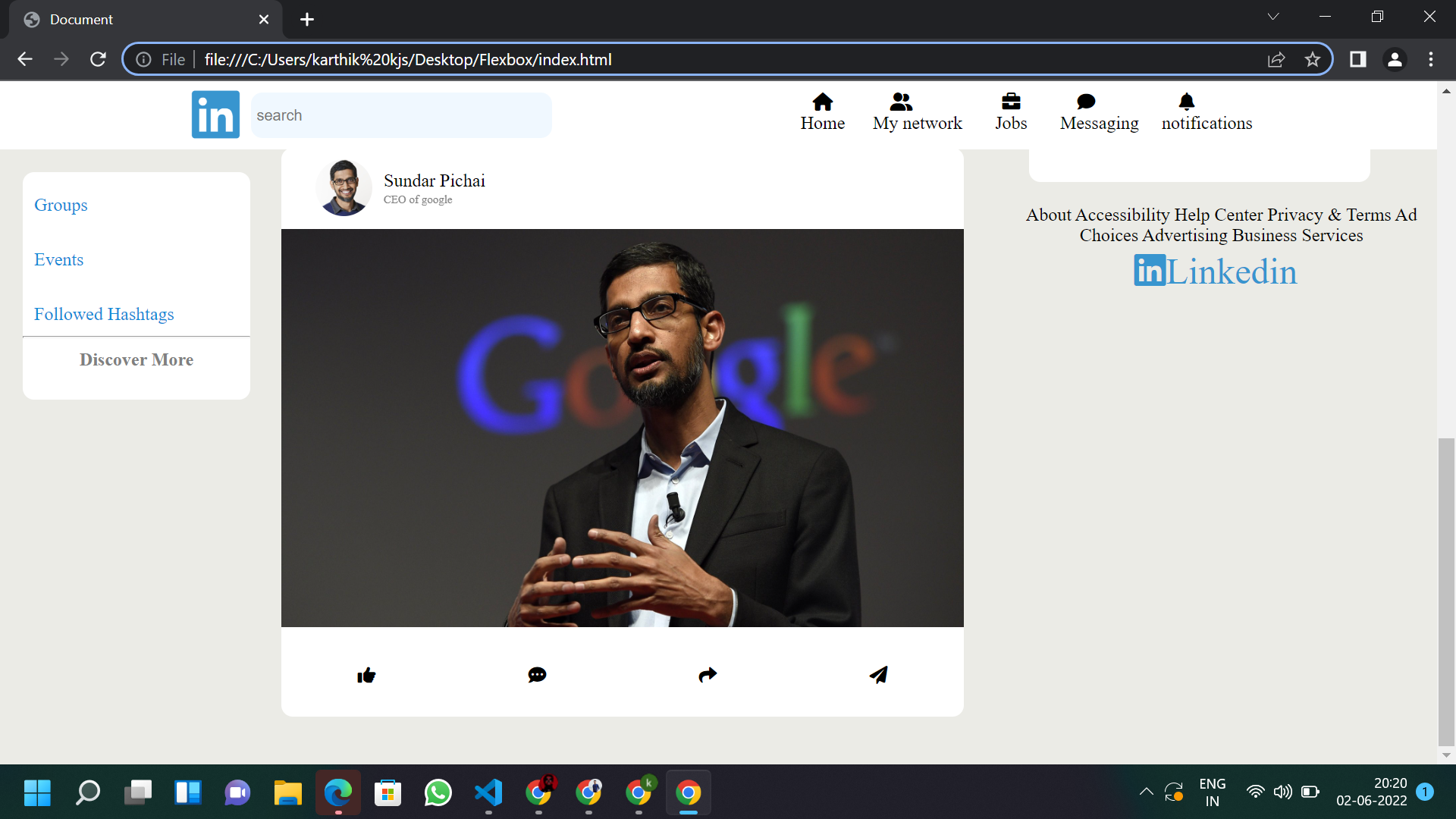 GitHub - karthikgeek1/linkedin-clone