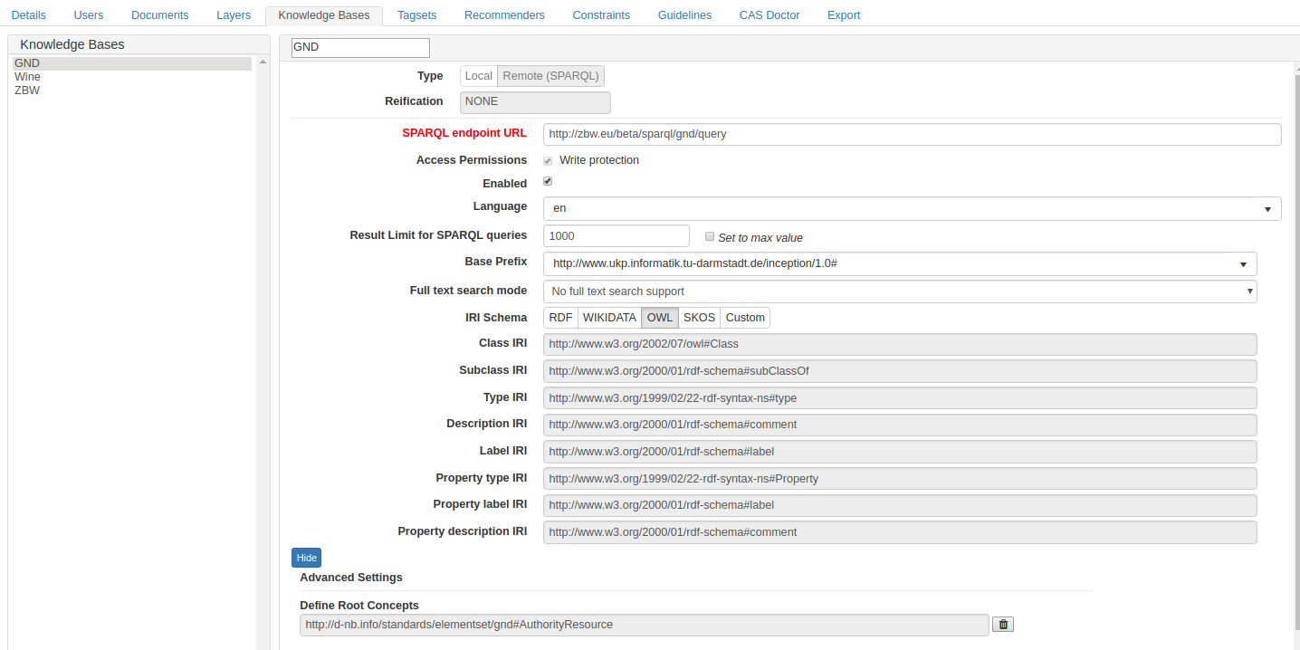Unable to add root concept to KB · Issue #577 · inception-project/inception · GitHub