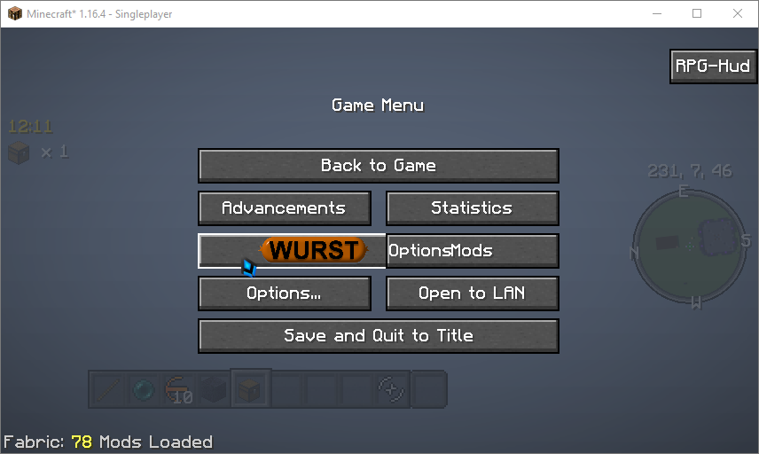 Add Support for ModMenu and Better Mod Button · Issue #291 · Wurst-Imperium/Wurst7 · GitHub