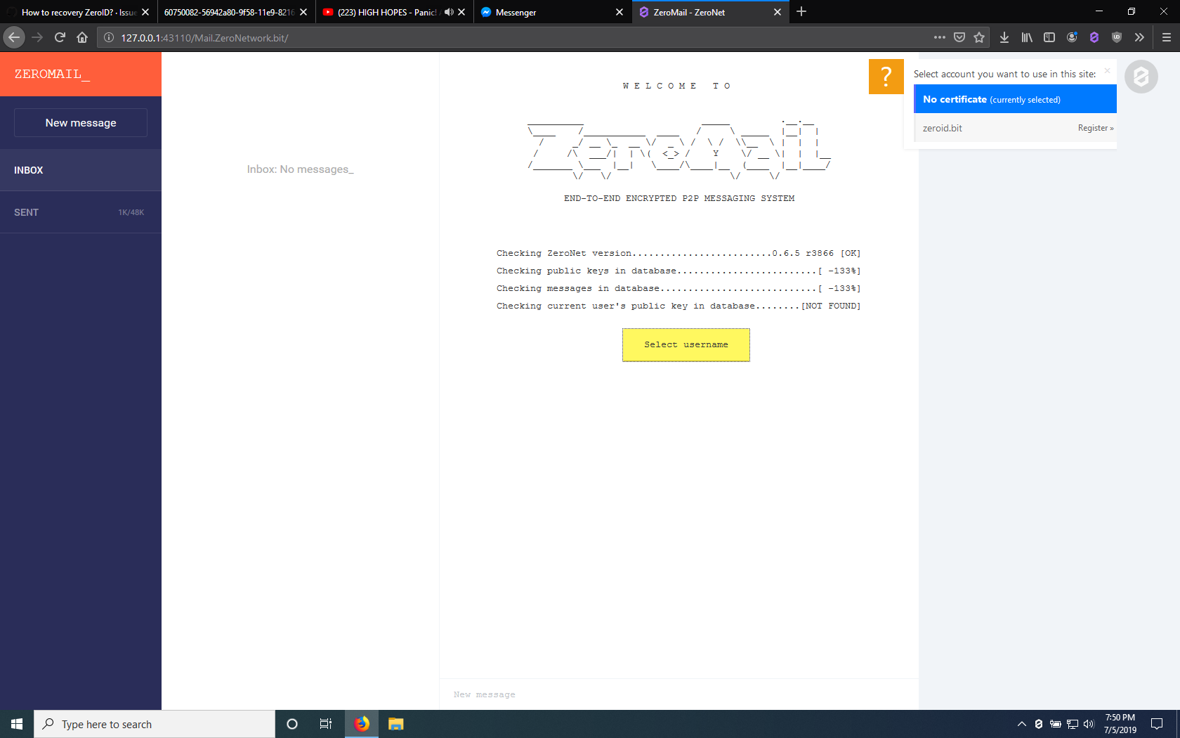 How to recovery ZeroID? · Issue #2076 · HelloZeroNet/ZeroNet · GitHub