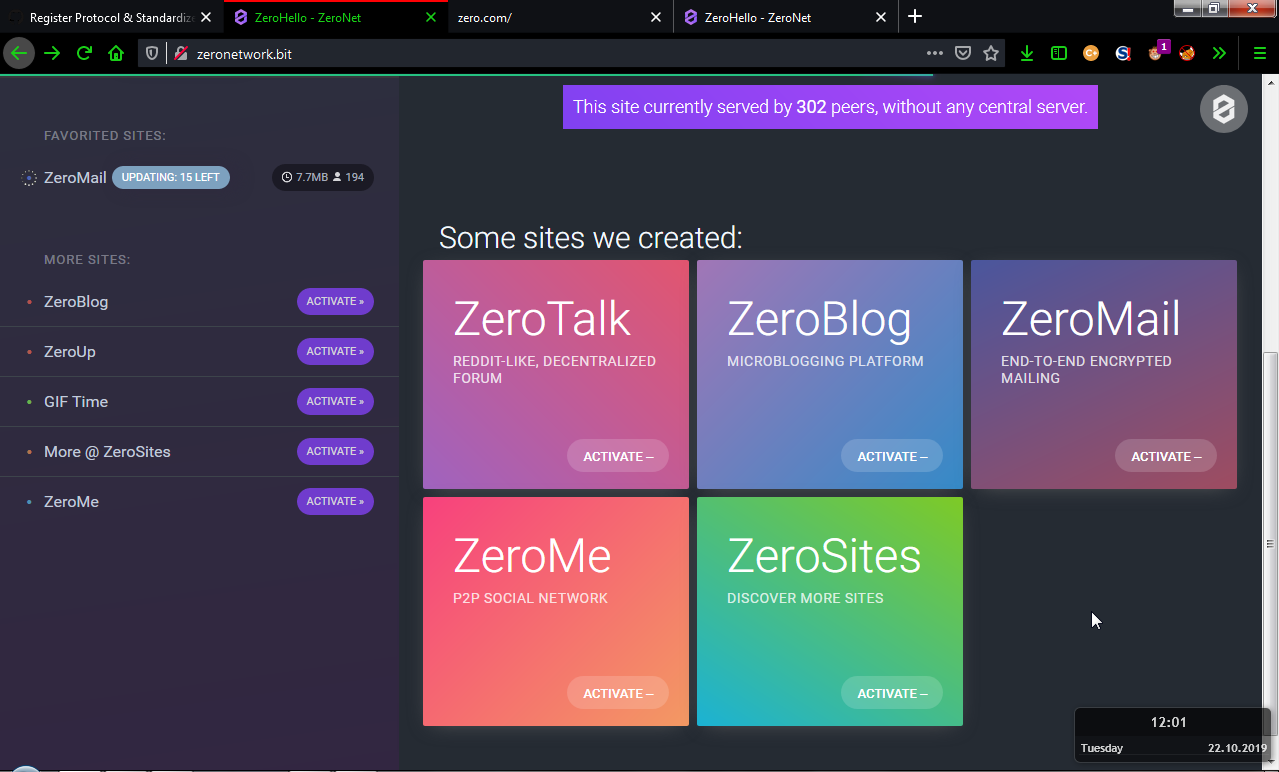 Register Protocol & Standardize · Issue #2100 · HelloZeroNet/ZeroNet · GitHub