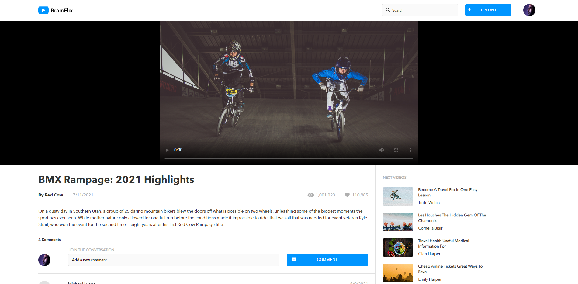 GitHub - marcopoloye/brainflix: A video streaming platform