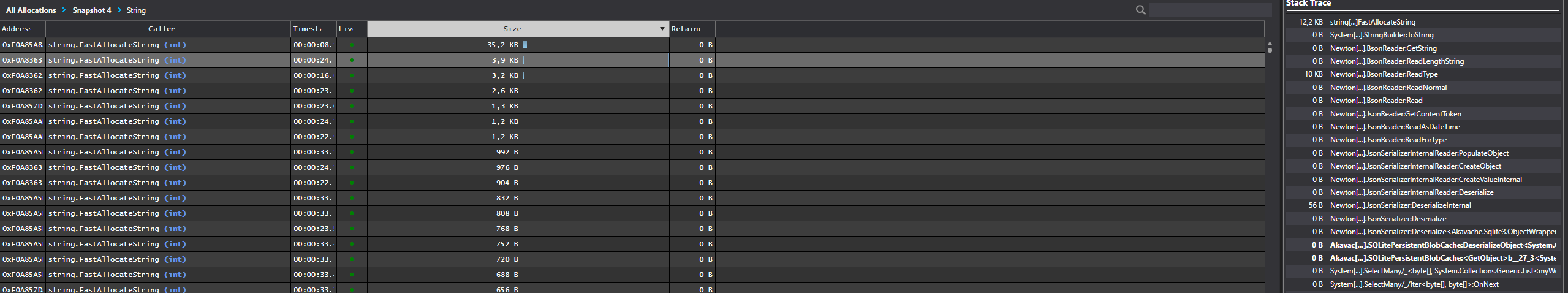 Akavache Memory Leak? · Issue #398 · reactiveui/Akavache · GitHub