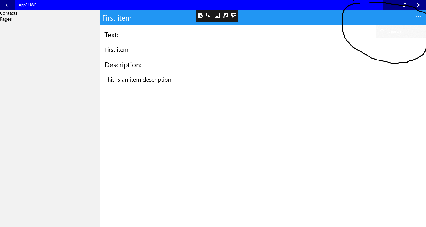 UWP- titleView causes Primary ToolbarItems being secondary · Issue #5153 · xamarin/Xamarin.Forms ...