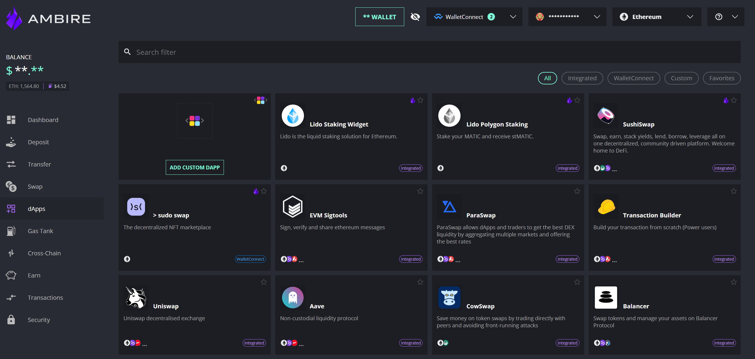 GitHub - AmbireTech/wallet-dapp-catalog: Catalog of dApps integrated/featured in Ambire Wallet