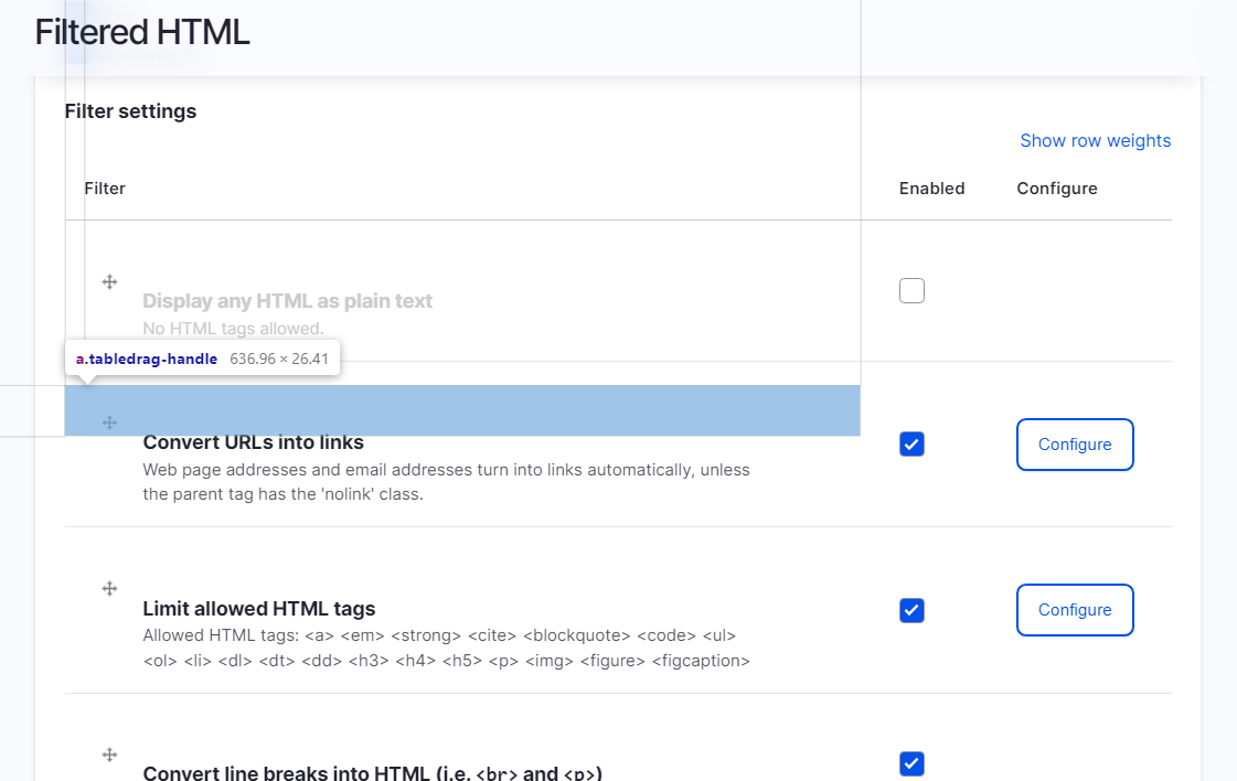 Draggable handles float above row content · Issue #35 · backdrop ...