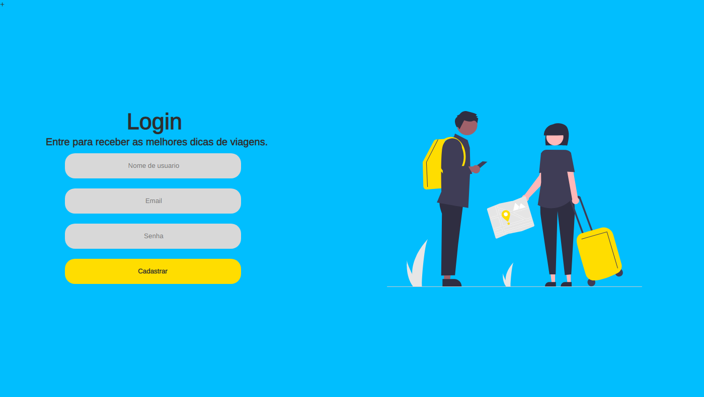 GitHub - gaiekdacosta/travel-loginpage: Login page mobile friendly com tema de viagem
