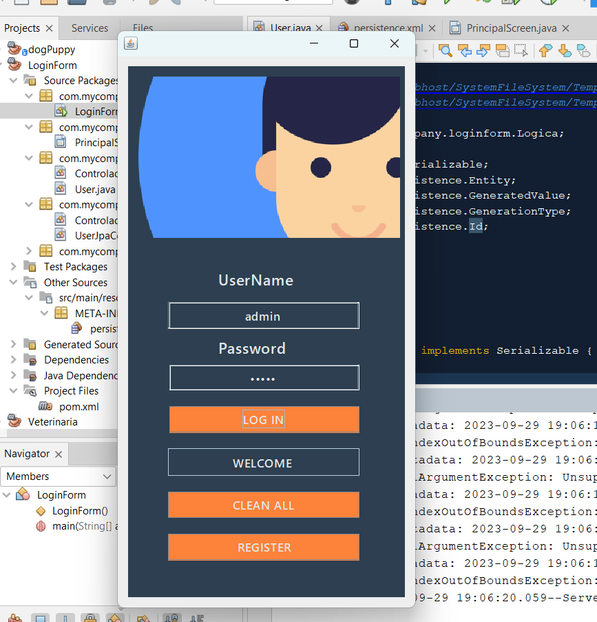 GitHub - ChrisZZG/LoginSystem: Project Java - LogIn and Register