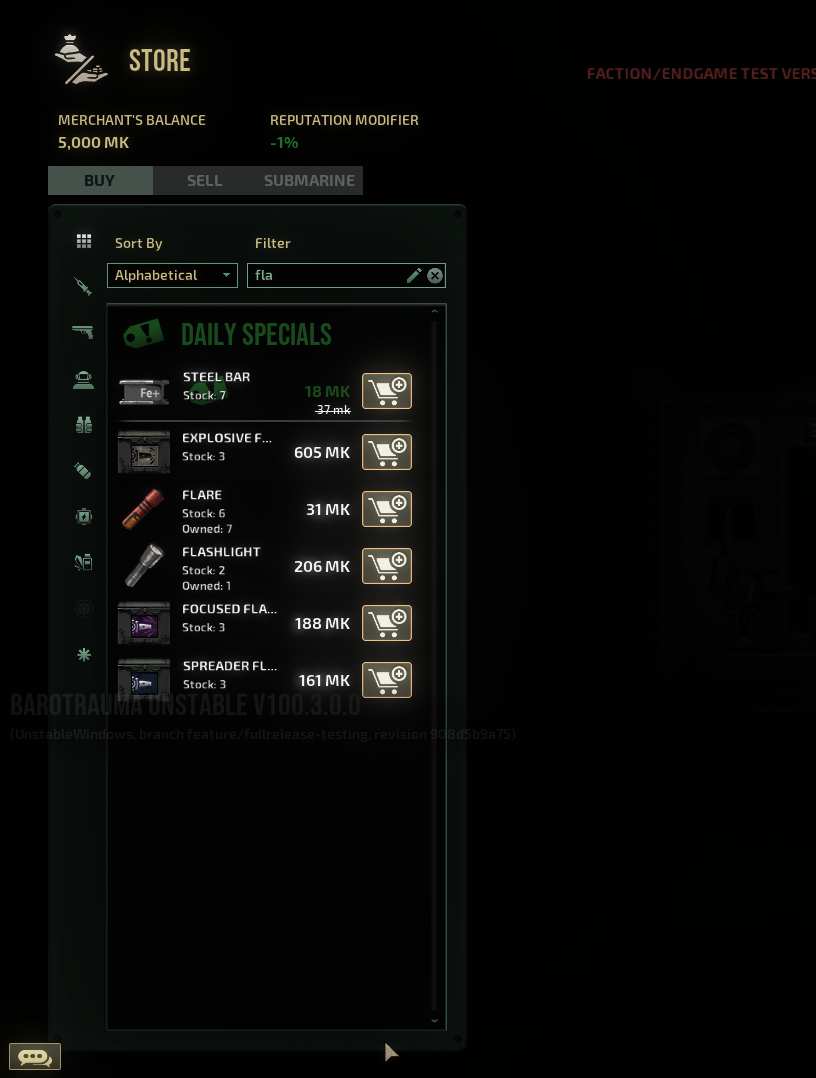[Factions] Flak Cannon ammo is always overstocked · Issue #10357 · FakeFishGames/Barotrauma · GitHub