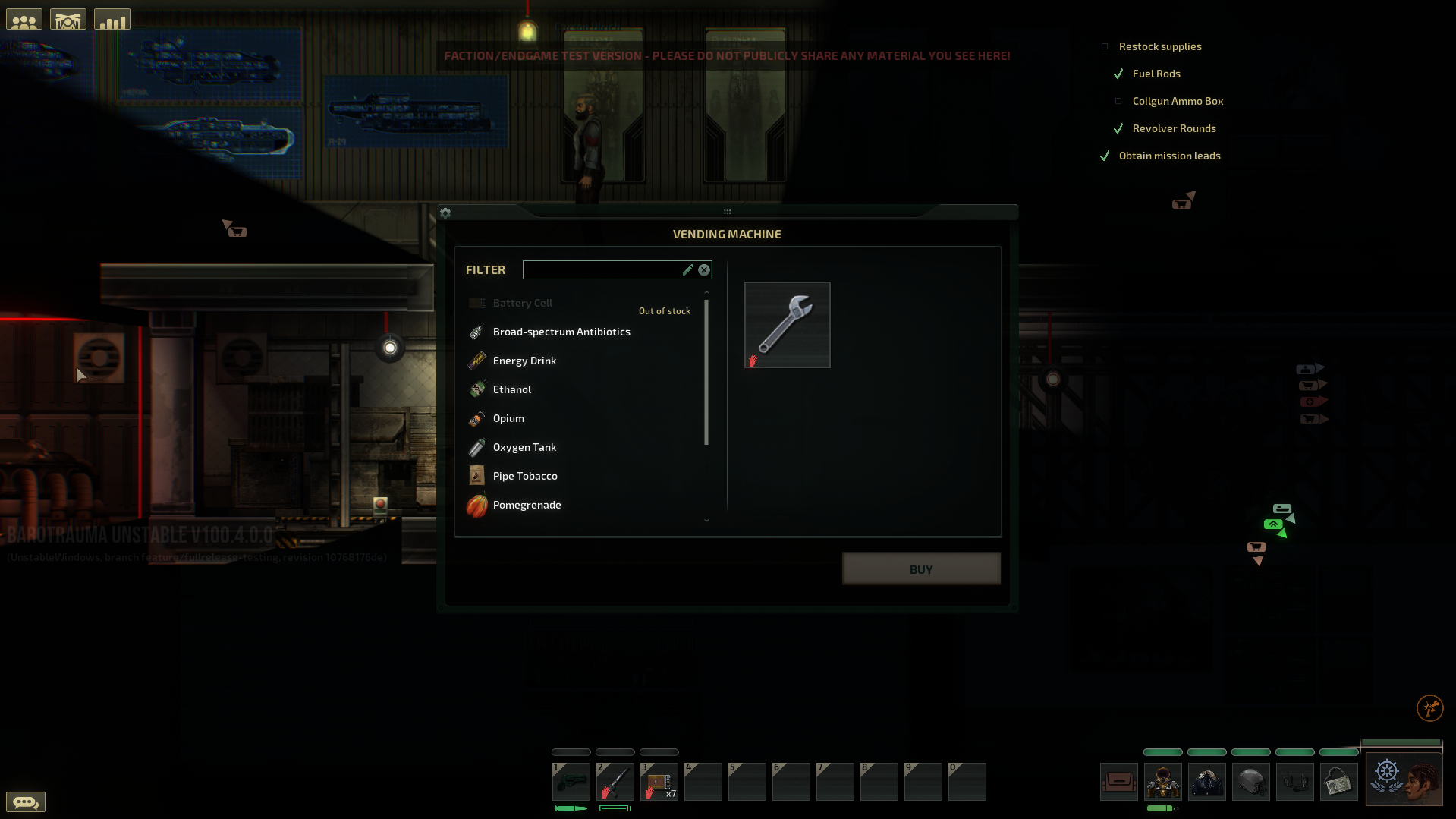 [Factions] Specific vending machine gets filled with outpost items in ...