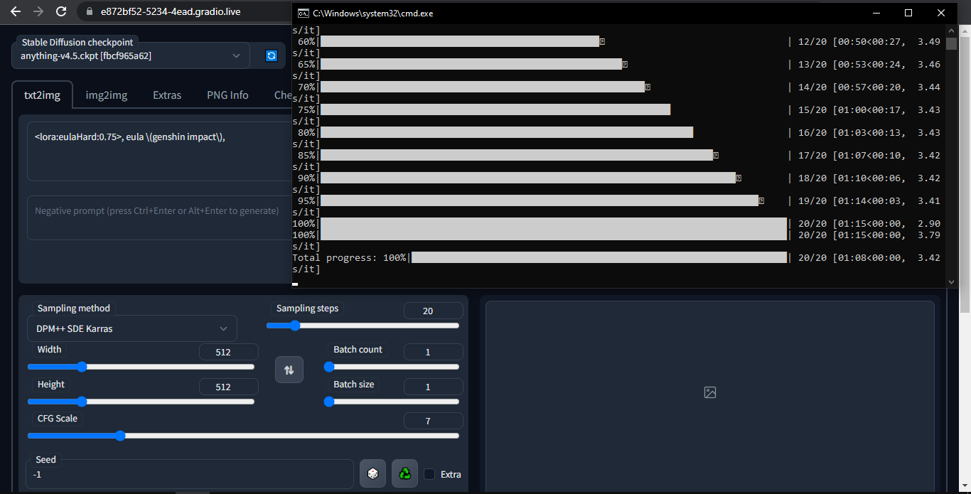 does not show image to use public link in karras algorithm · AUTOMATIC1111 stable-diffusion ...