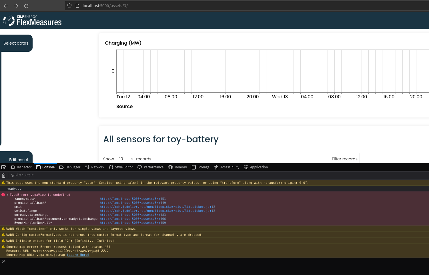 Asset And Sensor Pages Sometimes Showing No Data On Page Load · Issue 468 · Flexmeasures 5937
