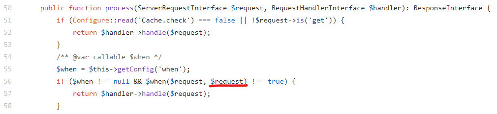 Error: Argument 2 passed to .. :App\{closure}() must be an instance of Cake\Http\Response ...