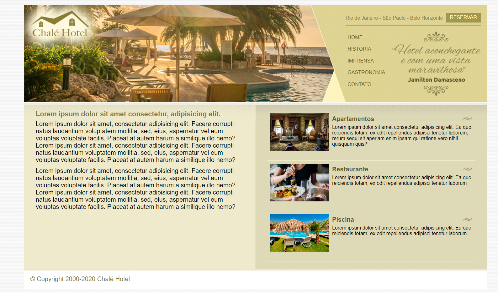 GitHub - Jonas-Victor/chale-hotel