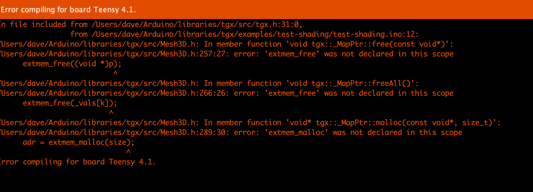 Compilation Issue With Teensy 40 And 41 · Issue 1 · Vindartgx · Github