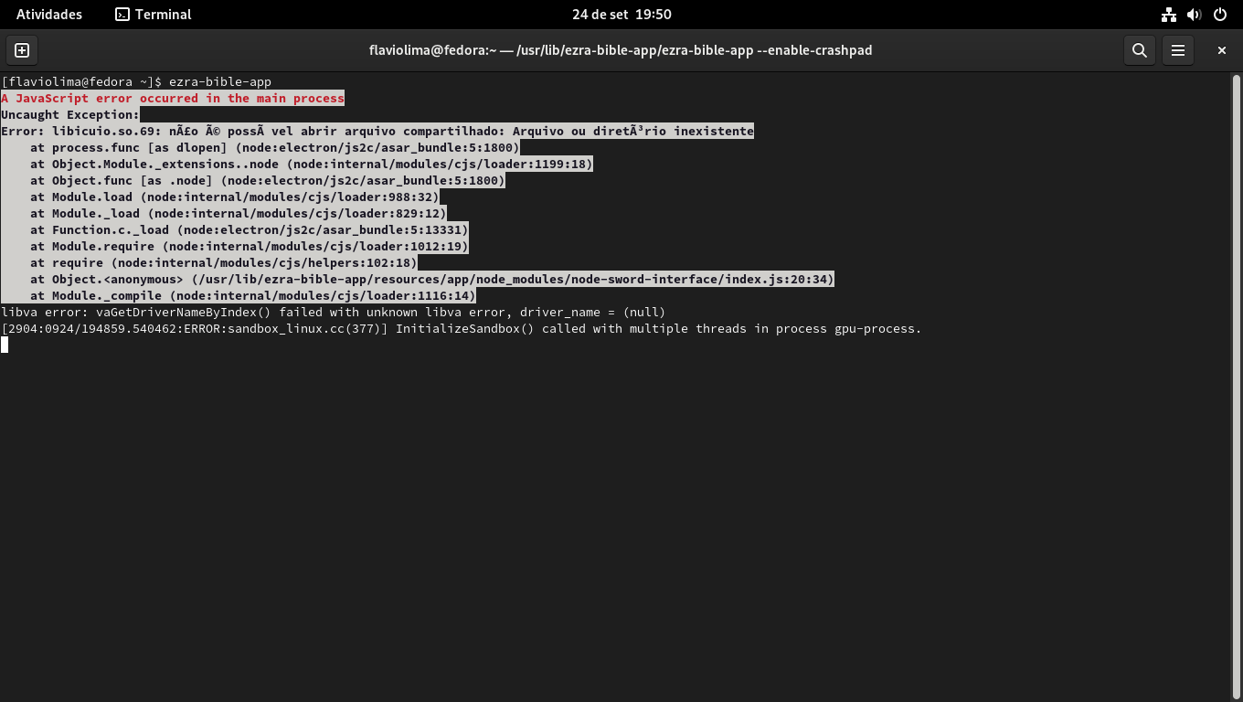 App does not open in Fedora 36 · Issue #765 · ezra-bible-app/ezra-bible-app · GitHub