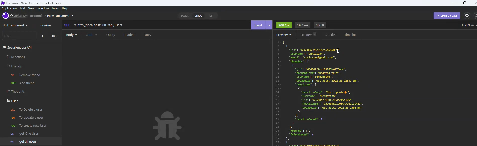 GitHub - FOR-TIMI/Social-Network-API: API for a social network that ...