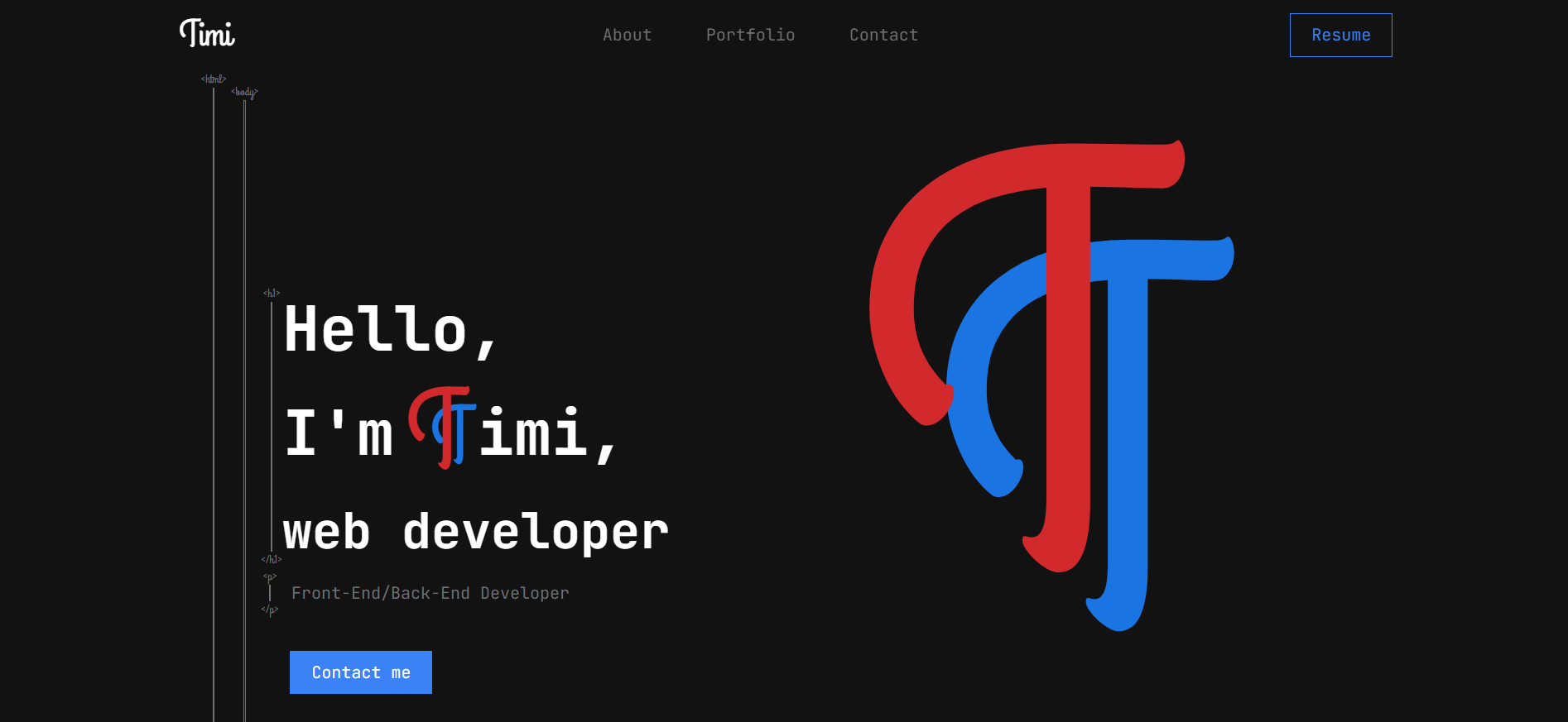 GitHub - FOR-TIMI/react-portfolio: Deployed React portfolio of work samples, about me, contact ...