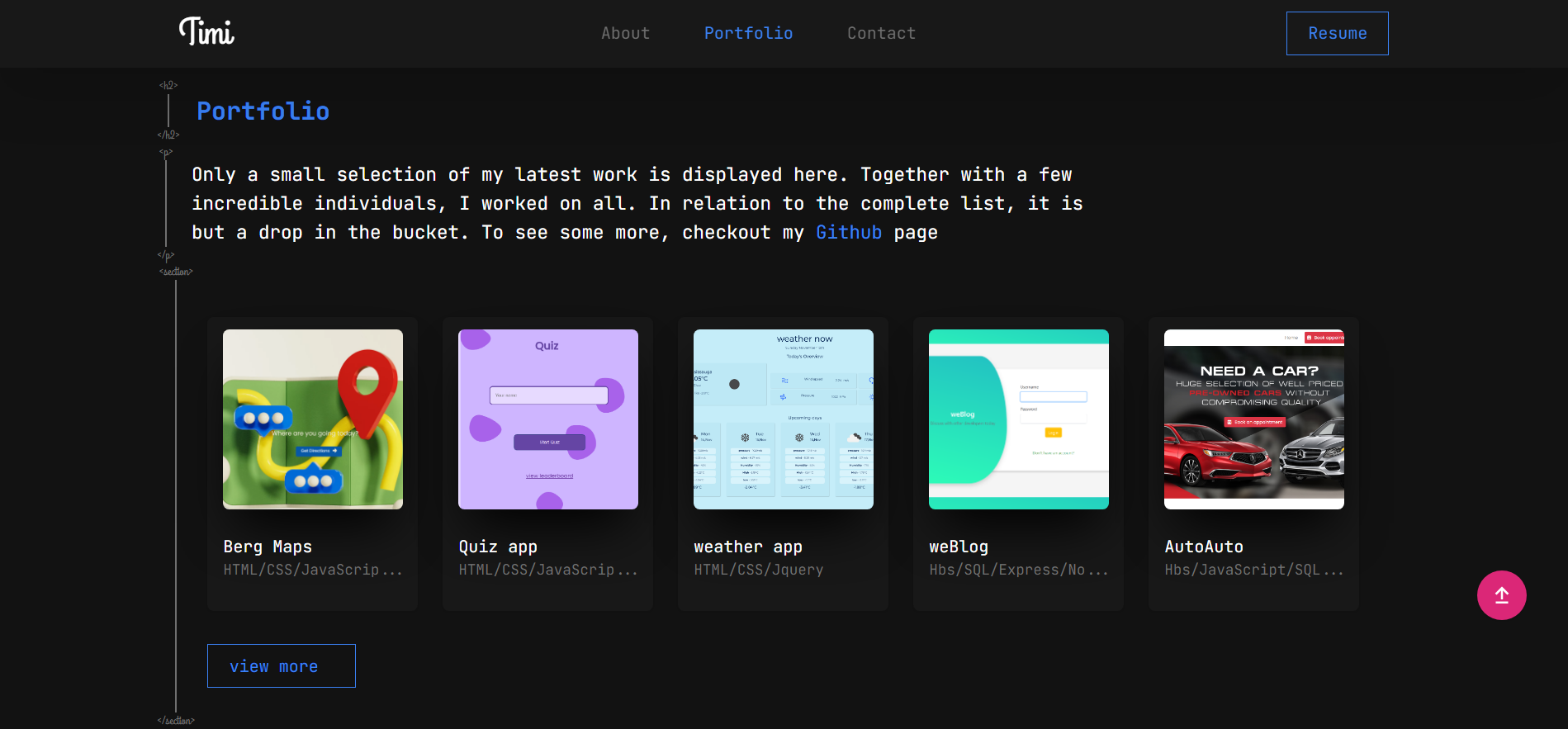 GitHub - FOR-TIMI/react-portfolio: Deployed React portfolio of work samples, about me, contact ...