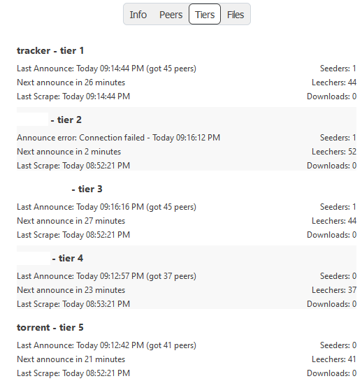 WebUI: tracker list should show full domain names · Issue #5301 · transmission/transmission · GitHub