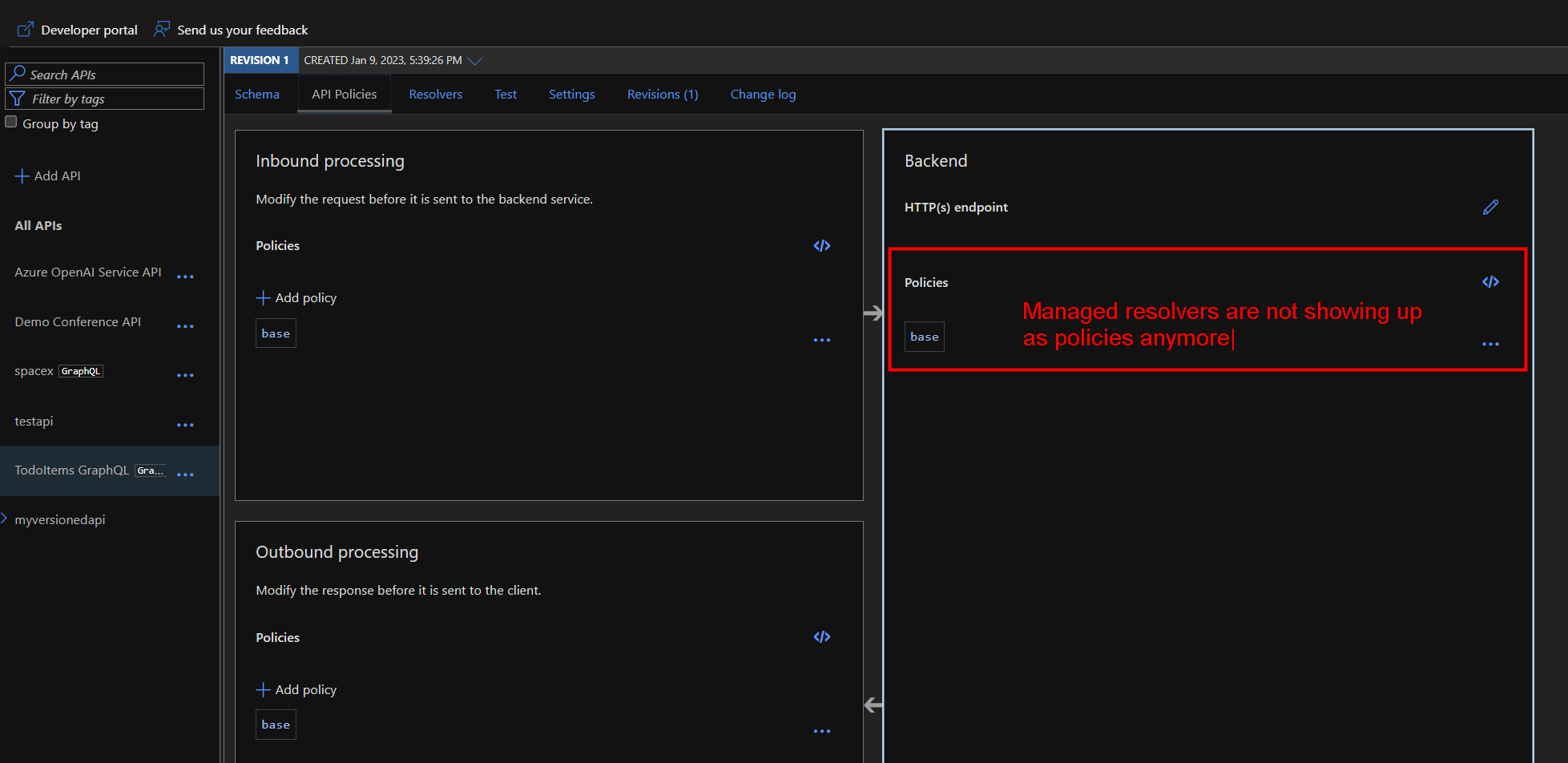 Bug Extractor Fails To Extract Managed Graphql Resolvers · Issue 394 · Azureapiops · Github 
