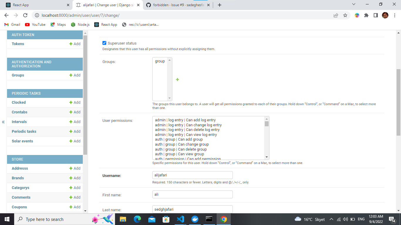forbidden · Issue #9 · sadeghesfahani/e-commerce · GitHub