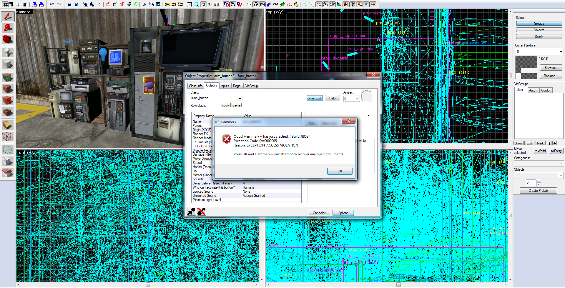 Exception Code: 0xc0000005 · Issue #17 · ficool2/HammerPlusPlus-Issue-Tracker · GitHub