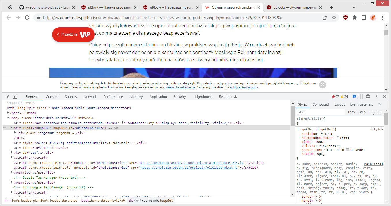 wiadomosci.wp.pl: ads · Issue #12913 · uBlockOrigin/uAssets · GitHub