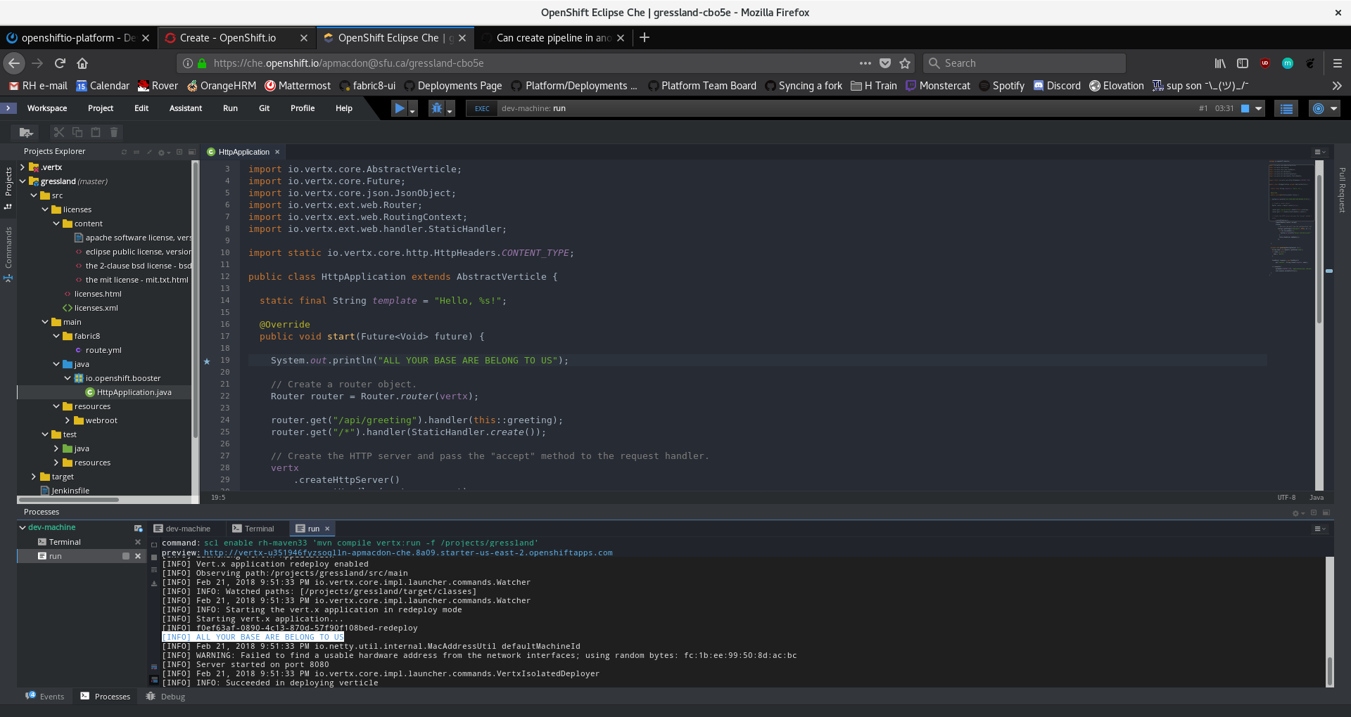 Can create pipeline in another user's space · Issue #2324 · openshiftio/openshift.io · GitHub