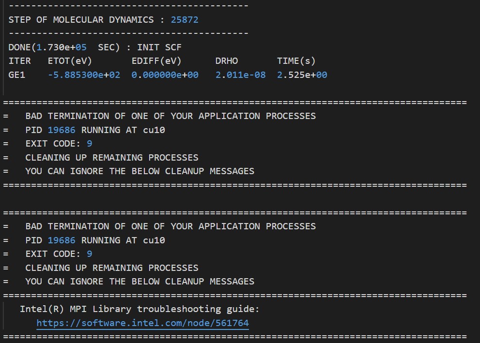 MD calculation abnormally terminated · Issue #2407 · deepmodeling/abacus-develop · GitHub