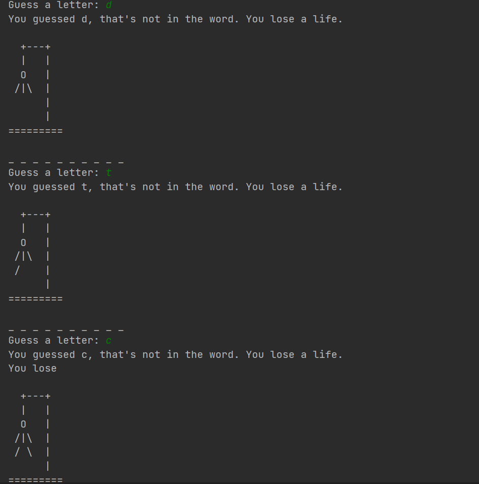 GitHub - ayeshaali02/Hangman: Test your wits with this simple hangman game!