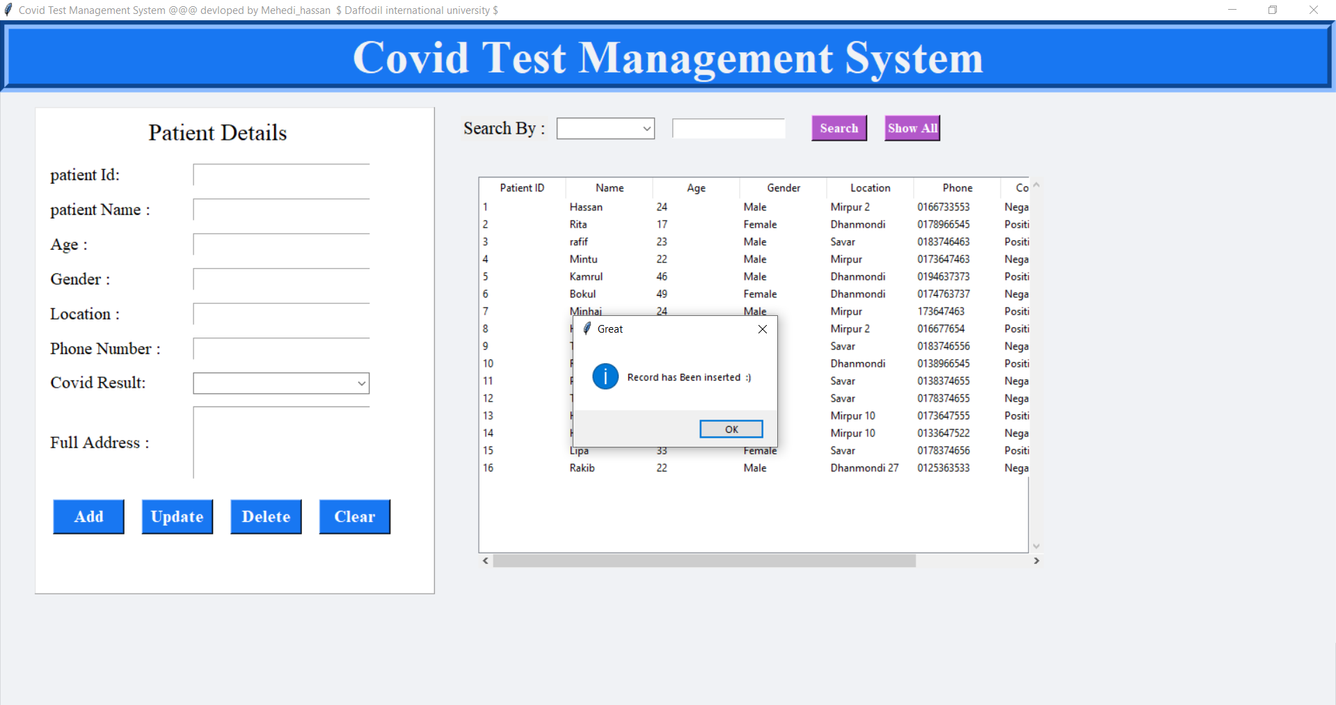 GitHub - mehedi-hassan-rony/Covid19-Management-System-Using-Python ...