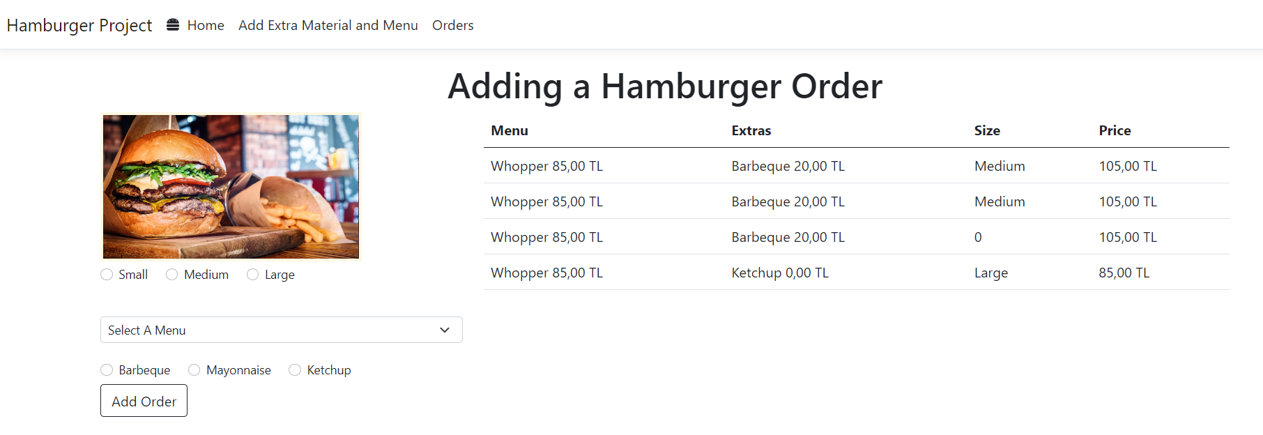 GitHub - aysenuraltinsoy/HamburgerAutomation: c# .NET v7 core mvc project