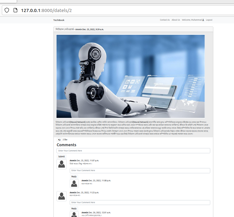 GitHub - Ammin124/Techbook: We have prepared our project for university ...