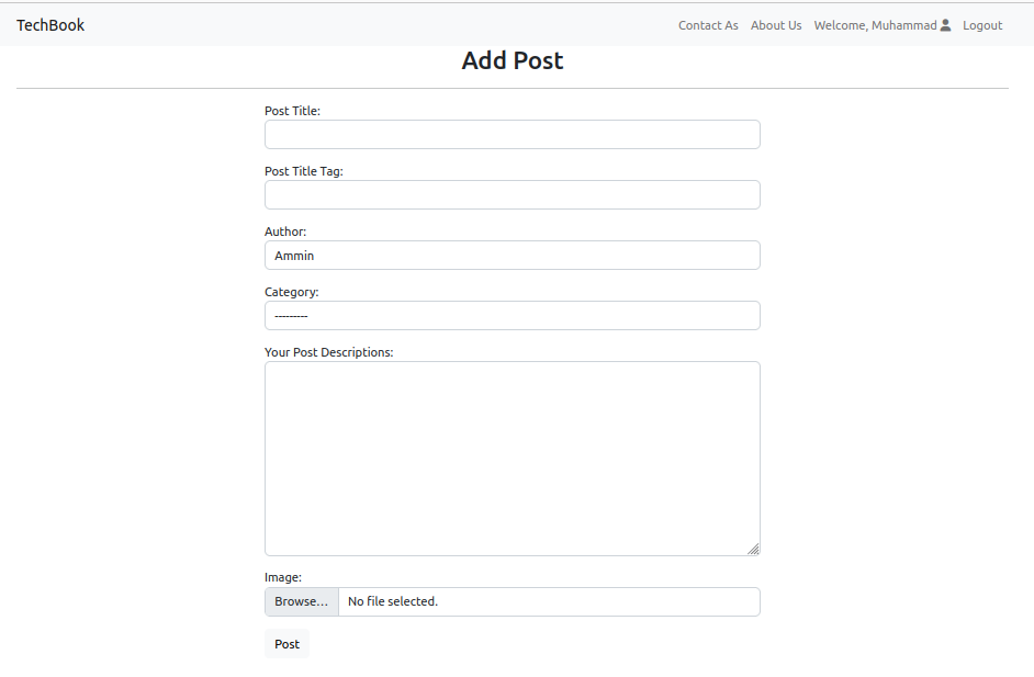 GitHub - Ammin124/Techbook: We have prepared our project for university ...