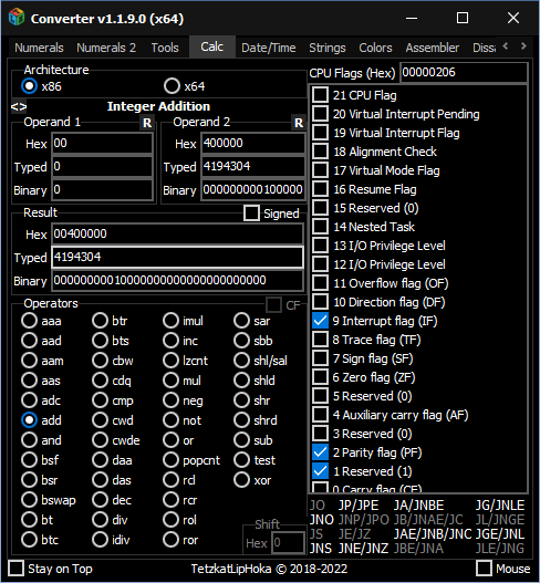 GitHub - TetzkatLipHoka/Converter: Multi functional conversion Tool, Assembler and Disassembler