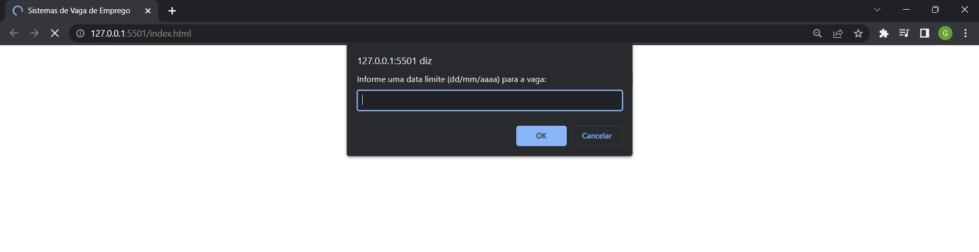 GitHub - Gabifinks/Sist_Vaga_Emprego
