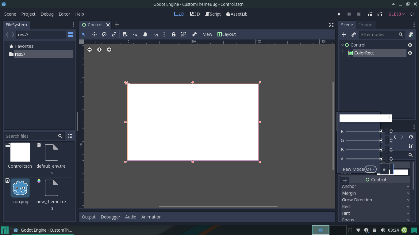 Assigning a custom theme for your game breaks the editor's UI · Issue ...