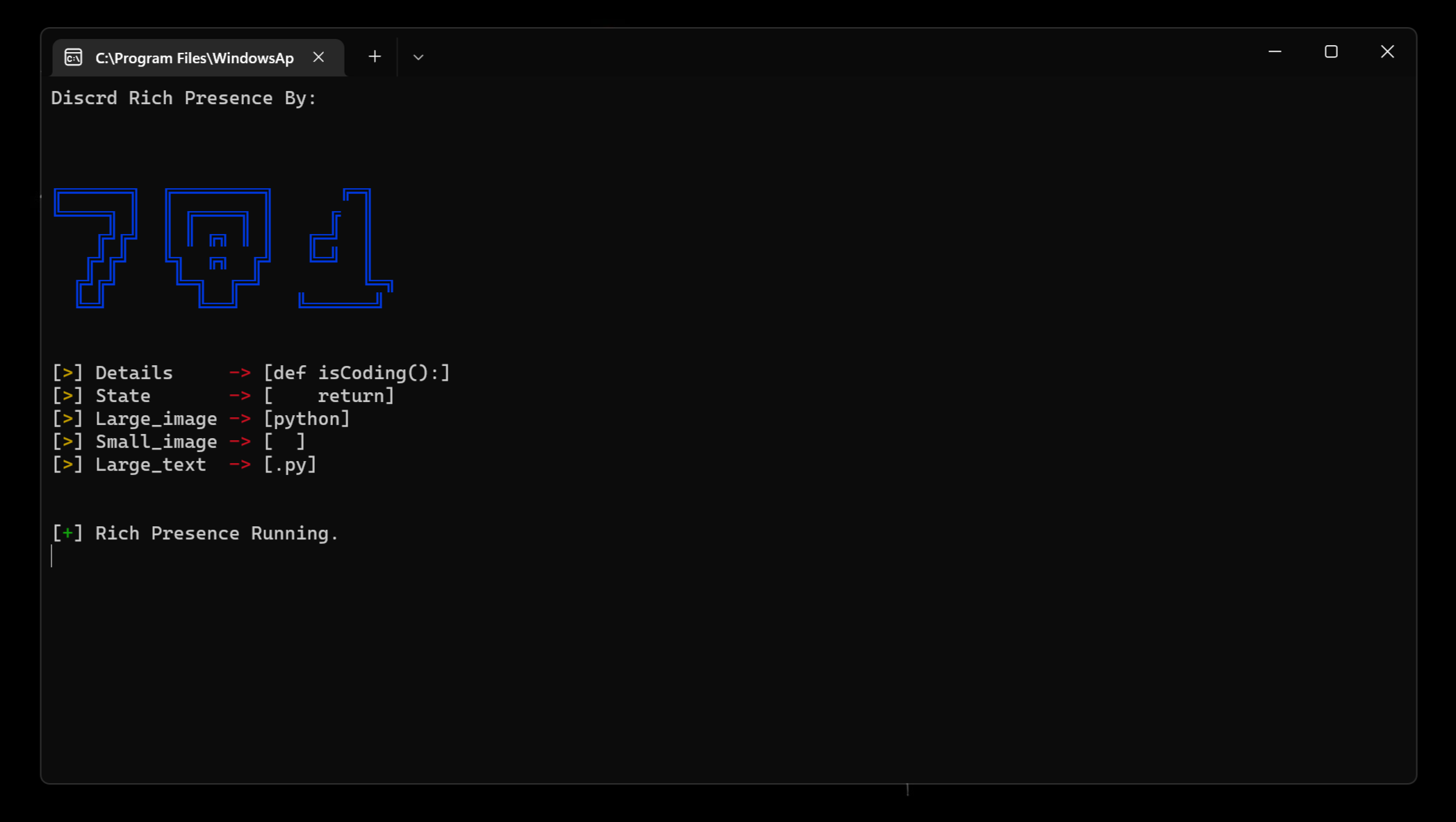 GitHub - 7q1/Discord-Rich-Presence: Python Script to modify your rich ...