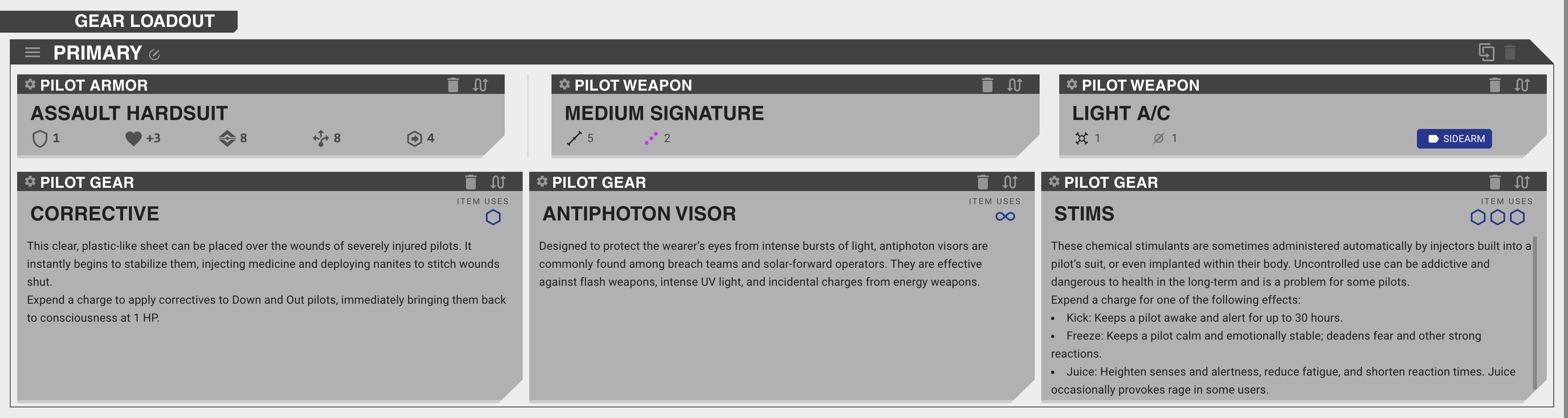 [BUG] Pilot gear slots are not persisted after browser refresh · Issue ...