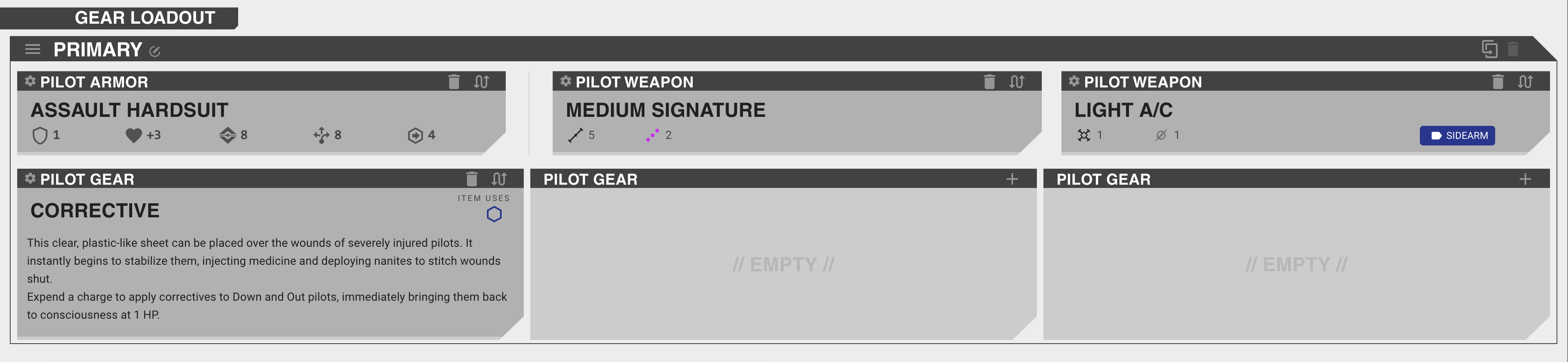 [BUG] Pilot gear slots are not persisted after browser refresh · Issue ...