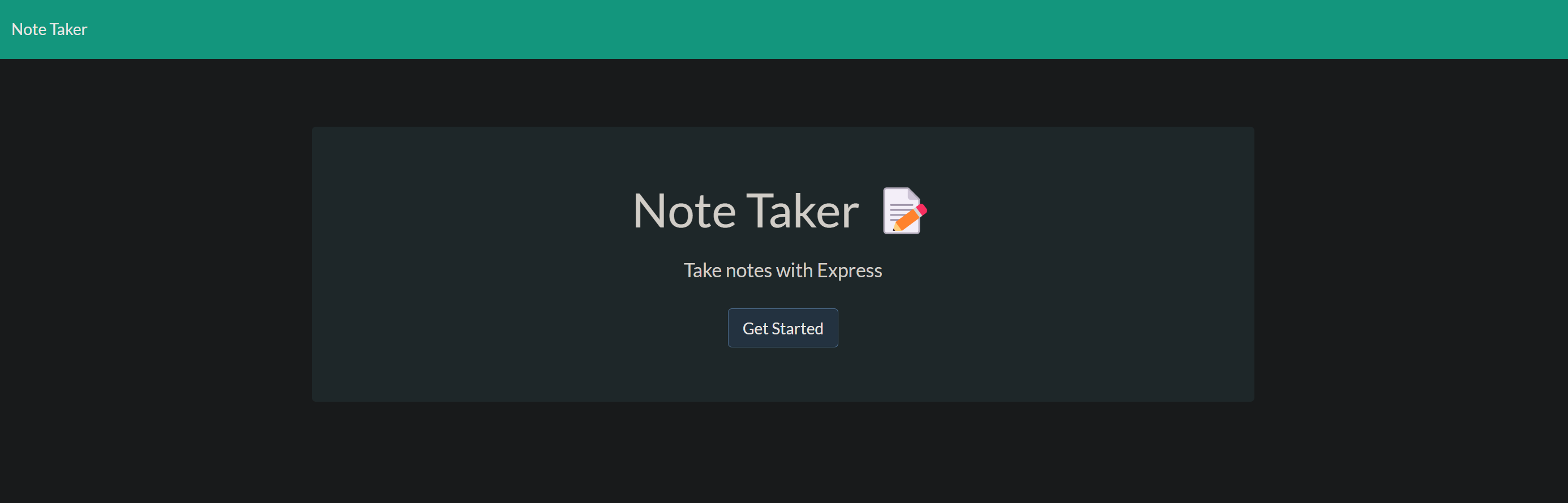 GitHub - lukerenoe/Note-Taker