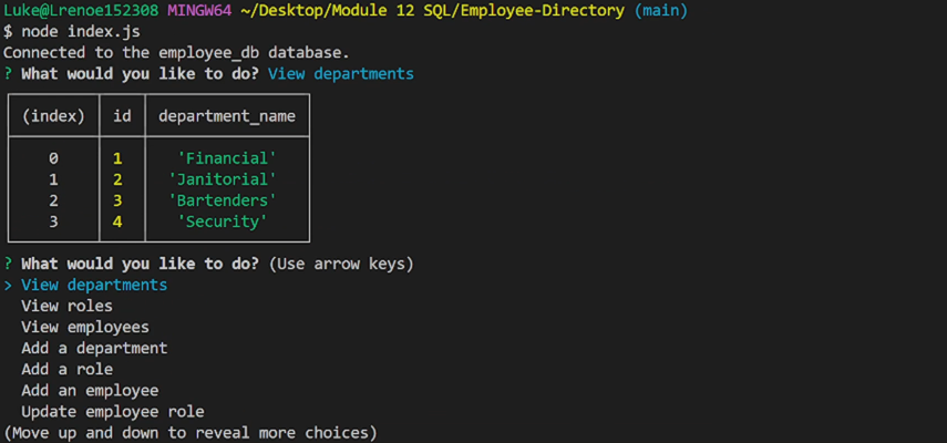 GitHub - lukerenoe/Employee-Directory