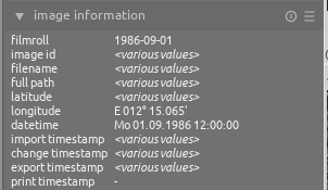 image information module : wrong reading for longitude if several images with different ...