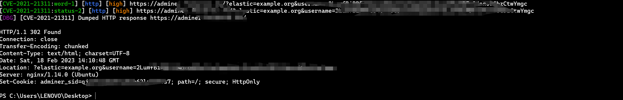 adminer-ssrf-CVE-2021-21311 · Issue #6767 · projectdiscovery/nuclei ...