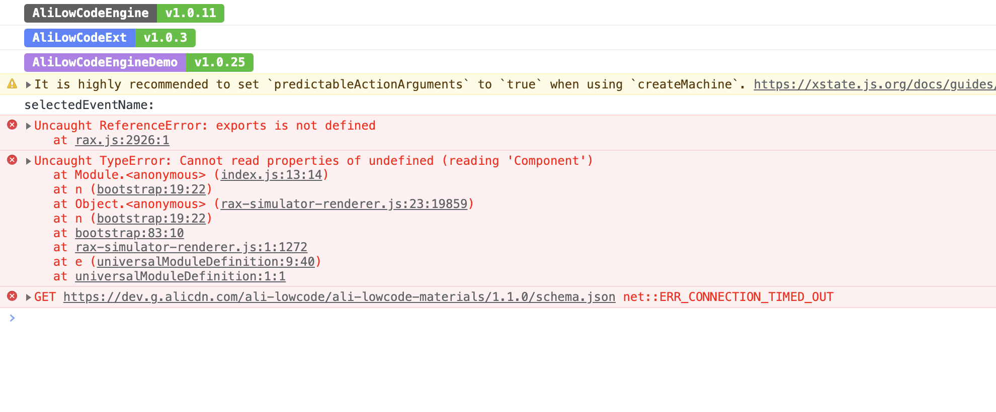 rax启动不起来 · Issue #992 · alibaba/lowcode-engine · GitHub