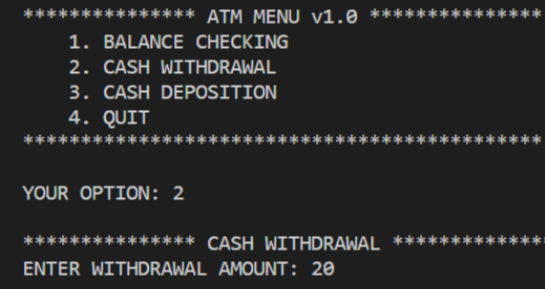 GitHub - lisahyx/ATM-Transaction-Application: A C++ program to display ...
