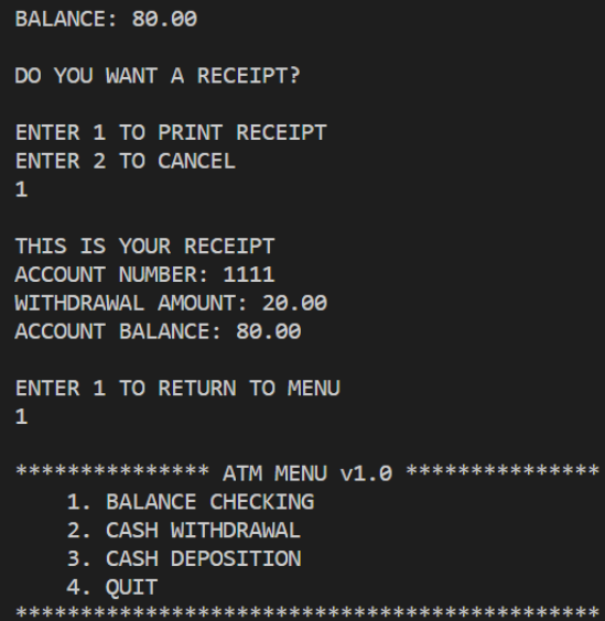 GitHub - lisahyx/ATM-Transaction-Application: A C++ program to display ...