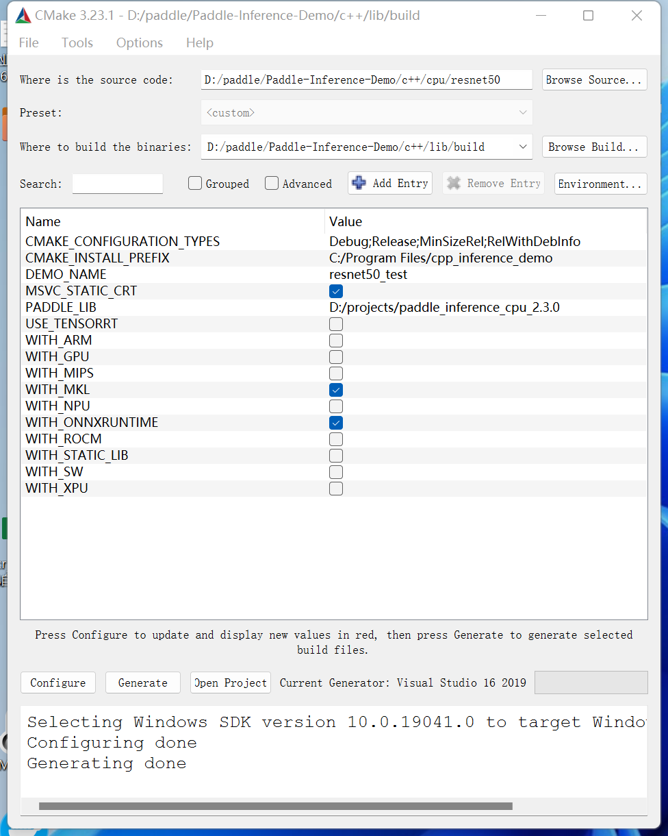 Windows 运行CPU ResNet50 图像分类样例，使用 OnnxRuntime 运行样例段错误 · Issue #316 · PaddlePaddle/Paddle ...